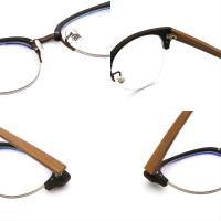 China Handmade Retro Wood Grain Acetate Optical Glasses Frame MR H002 for sale