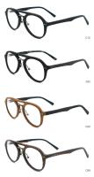 China Retro And Art Wood Copy Acetate Optical Glasses Frame MR 093 for sale