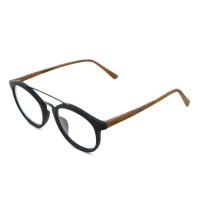 China Elliptic Frame Stylish Wood Copy  Acetate Glasses Frame MR 098.2 for sale