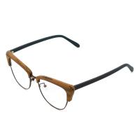 China Retro Handmade Wood Grain Acetate Optical Glasses Frame MR 0364 for sale