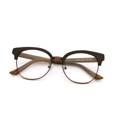 China Compound Color Imitation Wood Acetate Glasses Frames MR 0462 for sale