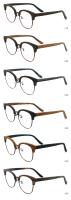 China Compound Color Imitation Wood Acetate Glasses Frames MR 0462 for sale