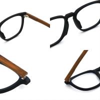 China Small Wood Grain Glasses Frames Manual Acetate Optical Frames for sale