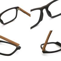 China Wood Grain Eyeglasses   Wood Copy Acetate Optical Glasses Frame for sale