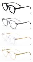 China Brown Acetate Blue Light Glasses Optical Frames MR 98A182 for sale