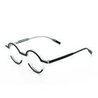 China Black Artisanal Personality Acetate Titanium Glasses Fad Retro Frame MR 98031 for sale
