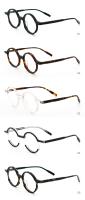China Black Artisanal Personality Acetate Titanium Glasses Fad Retro Frame MR 98031 for sale