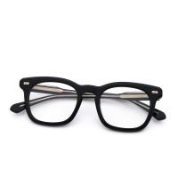 China Square Acetate Rectangular Glasses Classic Retro Artisanal Personality Thick for sale