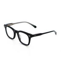 China Square Acetate Rectangular Glasses Classic Retro Artisanal Personality Thick for sale