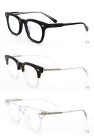 China Square Acetate Rectangular Glasses Classic Retro Artisanal Personality Thick for sale