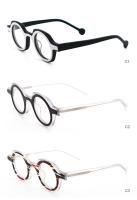 China Black Brown Blue Acetate Glasses Optical Frames MR 98061 for sale