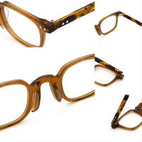 China Custom Order Fad Handiwork Acetate Glasses Optical Frame MR 98215 for sale