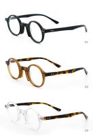 China Acetate Round Glasses Eyeglasses Trendy Artisanal Frame Optical Frame MR 98218 for sale