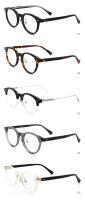 China Multicolored Classic Elliptic Acetate Optical Frame Glasses MR 98615 for sale