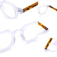 China Stylish Temple Adjustable Acetate Optical Glasses Frame MR 98618 for sale