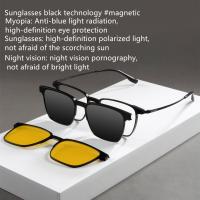 China Large Frame Optical Glasses Set Of Polarized Night-Vision Film for sale