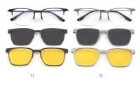 China Magnetic Pure Titanium  Aluminum Optical Frame Universal Set Frame for sale