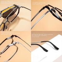 China High Quality Pure Titanium Aluminum Magnetic Clip On Glasses for sale