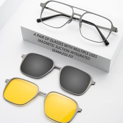 China Casual Glasses Polarized Night-Vision Clip-On Glasses Portable for sale