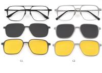China Casual Glasses Polarized Night-Vision Clip-On Glasses Portable for sale