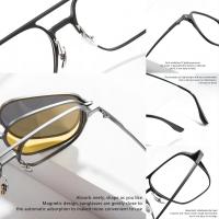 China Casual Glasses Polarized Night-Vision Clip-On Glasses Portable for sale