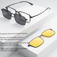 China Driving Polarized Night Vision Magnetic Clip On Glasses ZTO 9909 for sale