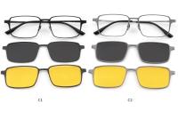 China Driving Polarized Night Vision Magnetic Clip On Glasses ZTO 9909 for sale