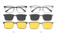 China Magnetic Pure Titanium Aluminum Glasses Fashion Portable Glasses for sale