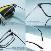 China Magnetic Pure Titanium Aluminum Glasses Fashion Portable Glasses for sale