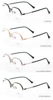 China Ladies  Gold Beta Full Titanium Glassess Frames Super Elastic for sale