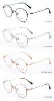 China High Elastic IP Electroplating Beta Titanium Glasses Frame Cozy Gold Metal Opticalv for sale