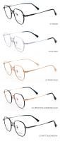 China Beta Titanium Eyewear Unisex IP Plating Frame Retro Style Glasses for sale
