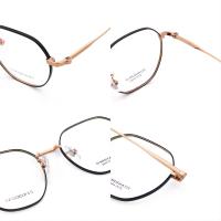 China Beta Titanium Eyewear Unisex IP Plating Frame Retro Style Glasses for sale