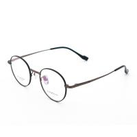 China Retro Literature And Art Elliptic Frame Beta Titanium Flexible Glasses for sale