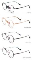 China Retro Literature And Art Elliptic Frame Beta Titanium Flexible Glasses for sale