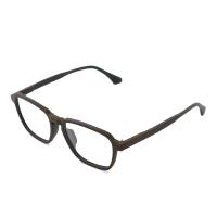 China Gold Black Glasses Wood Frame Acetate Wood Copy Glasses Frame MR 1694 for sale