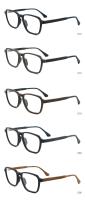China Gold Black Glasses Wood Frame Acetate Wood Copy Glasses Frame MR 1694 for sale