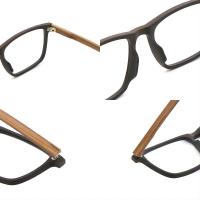 China Wood Frame Glasses Men'S Retro Literature Art Handmade Acetate Optical Glasses Frames for sale