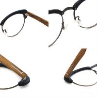 China Handmade Acetate Retro Wood Copy Optical Glasses Frame MR 5309 for sale