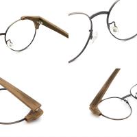 China Artisanal Wood Copy Acetate Glasses Frame Retro Square Eyeglasses for sale