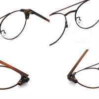 China High End Manual Imitation Wood Acetate Optical Frame Eyeglasses for sale