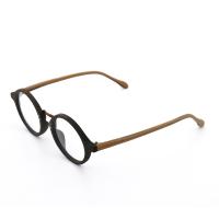 China Vintage Handmade Wood Grain Acetate Glasses Optical Frames MR 251205 for sale