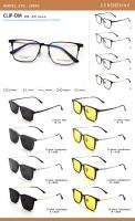 China Business 3 In 1 Unisex Pure Titanium  Aluminum Optical Glasses for sale
