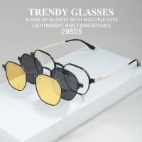 China Polarized Night Vision Magnetic Glasses Stylish Set Glasses ZTO 29805 for sale