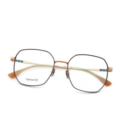 China Unisex Designer Pure Ladies Titanium Glasses Frames Plastic 6004 for sale