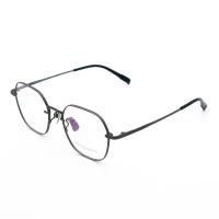 China Thin Safety Glasses Lightweight Comfortable Pure Titanium Optical Frame for sale