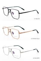 China Ultra-Light Titanium Eyeglasses Polygonal Shape Optical Frame for sale
