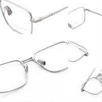 China Ultra-Light Titanium Eyeglasses Polygonal Shape Optical Frame for sale