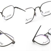 China Designer Elliptic B Titanium Eyeglasses Frames Men Women 66366 for sale