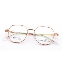 China Trendy Designer IP Plating Β Titanium Glasses Frame Unisex 66368 for sale